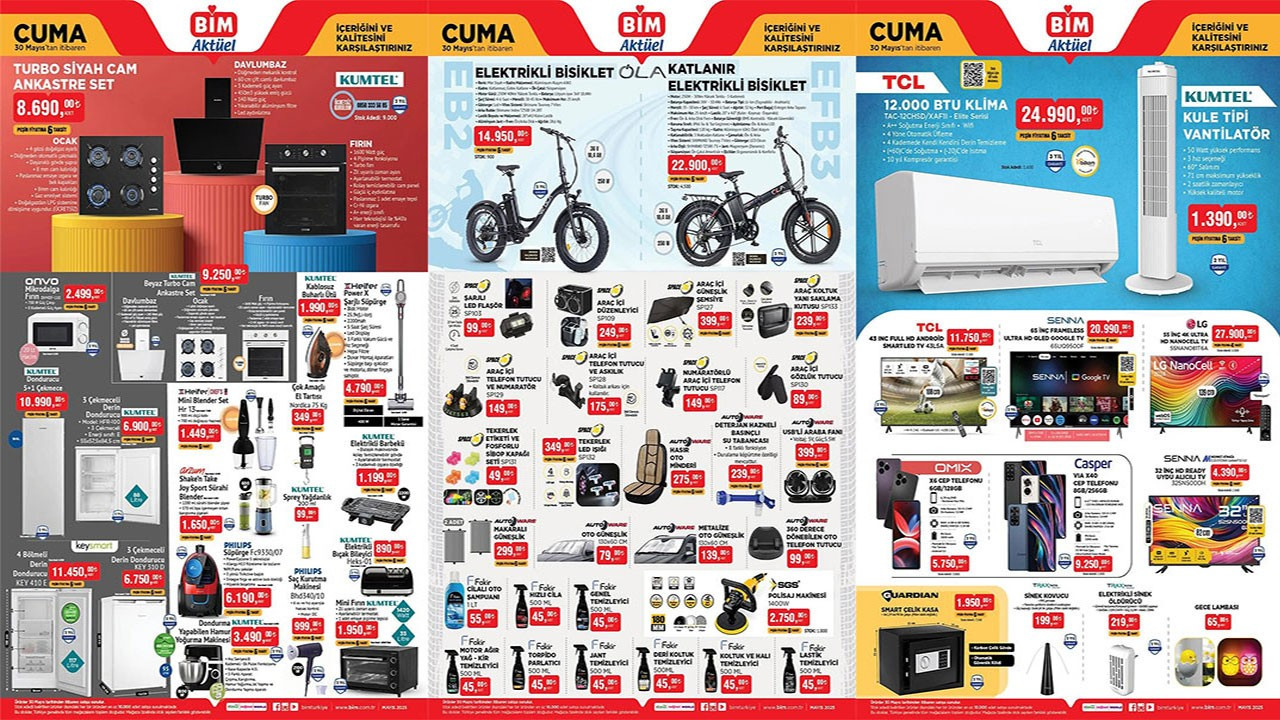 BİM'e 30 Mayıs Cuma günü Klima ve Vantilatör geliyor! (BİM 30 MAYIS 2025 AKTÜEL ÜRÜNLER KATALOĞU)